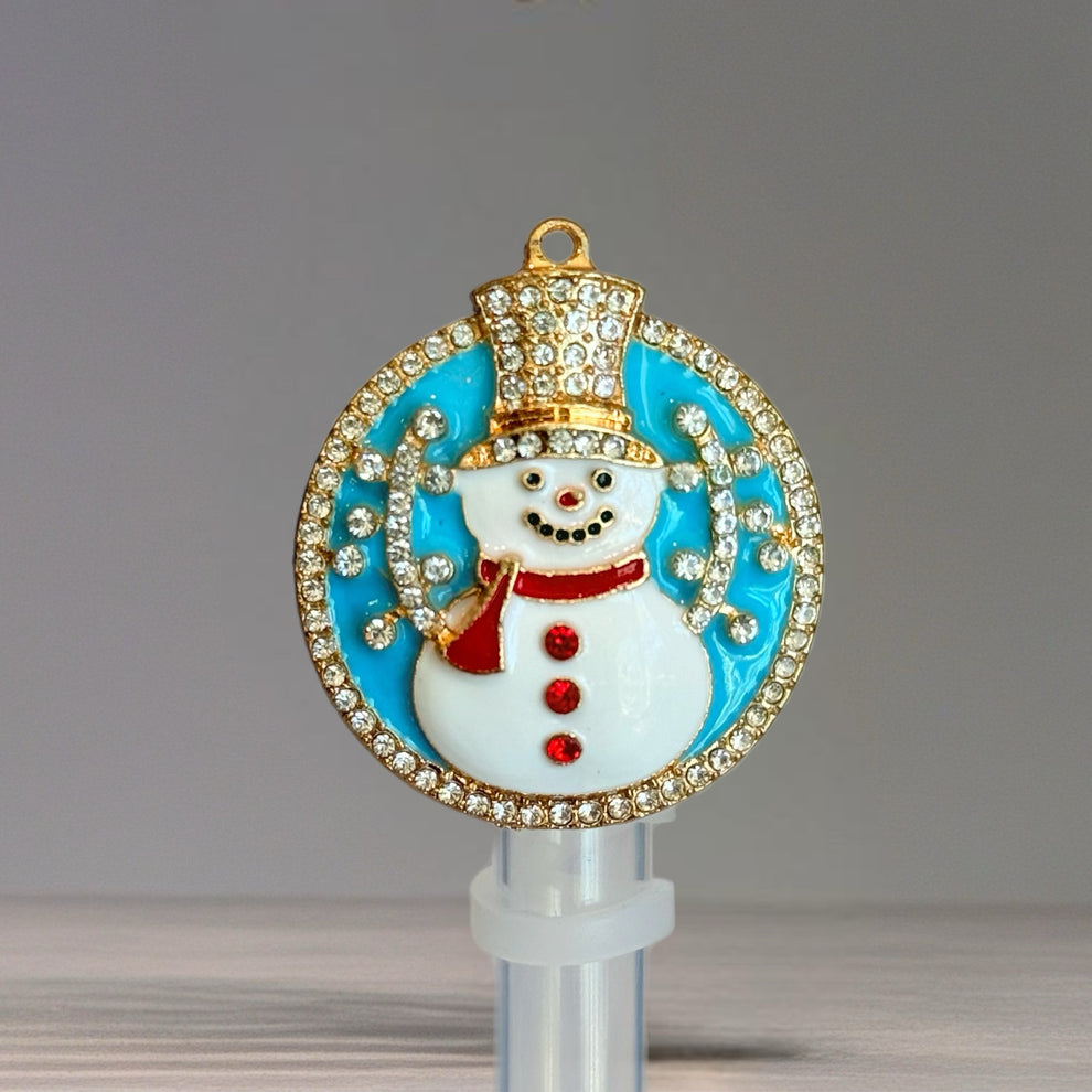 Snowman Straw Topper – Etch and Ember